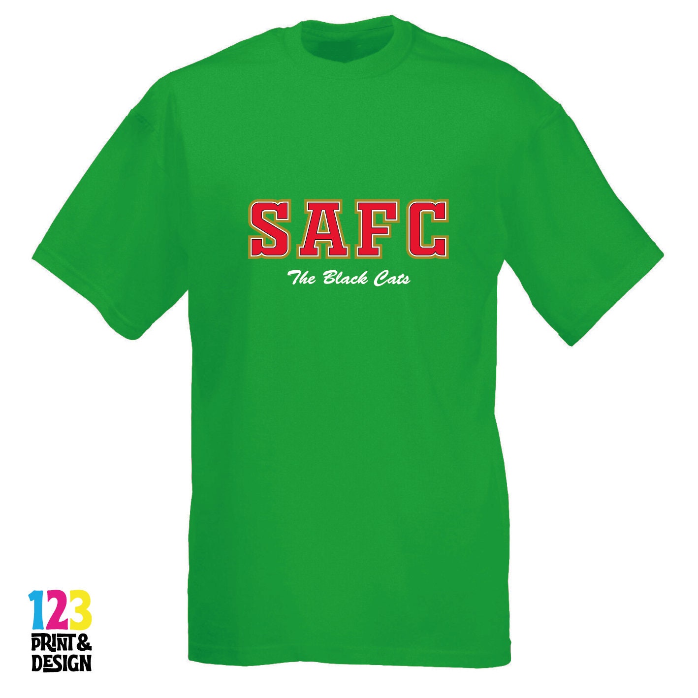 Sunderland AFC SAFC Text (red) - Etsy UK