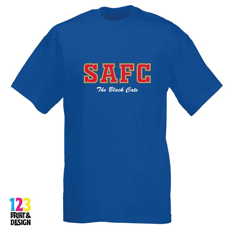 Sunderland AFC SAFC Text (red) - Etsy UK