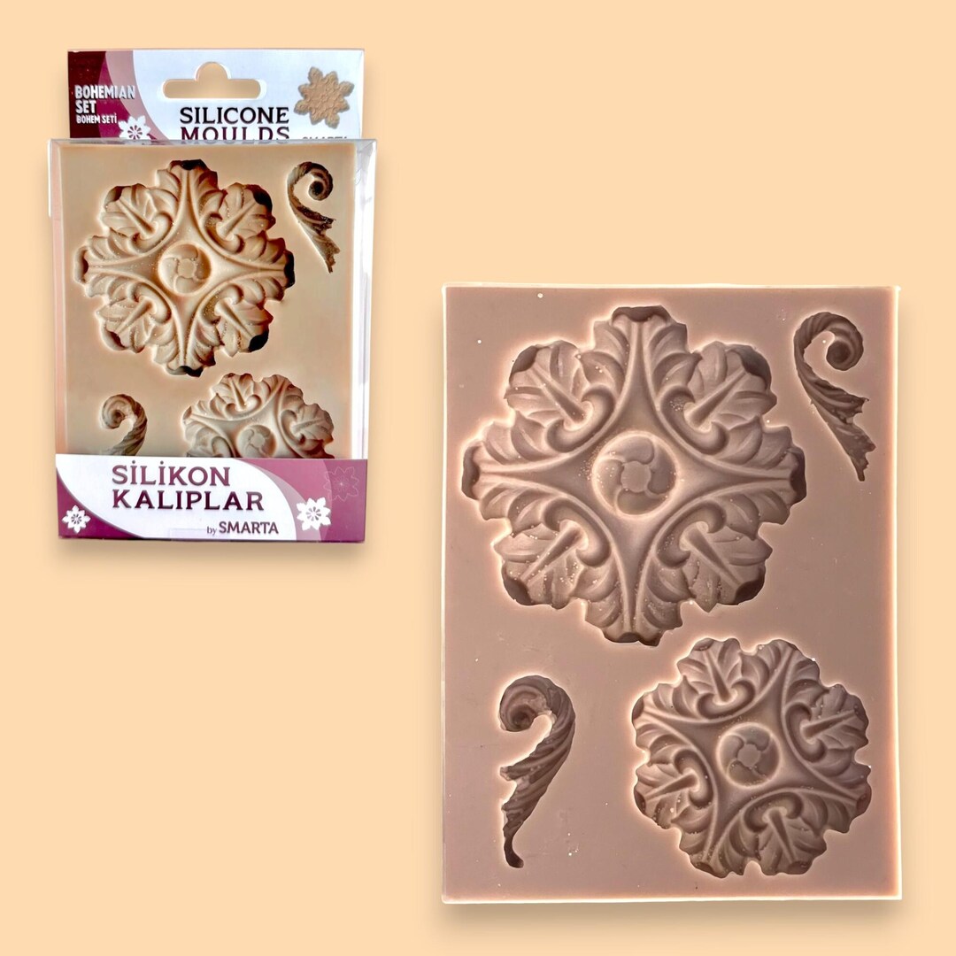 Bohemian Polymer Clay Moulds - Silicone Clay Molds for Antique ...