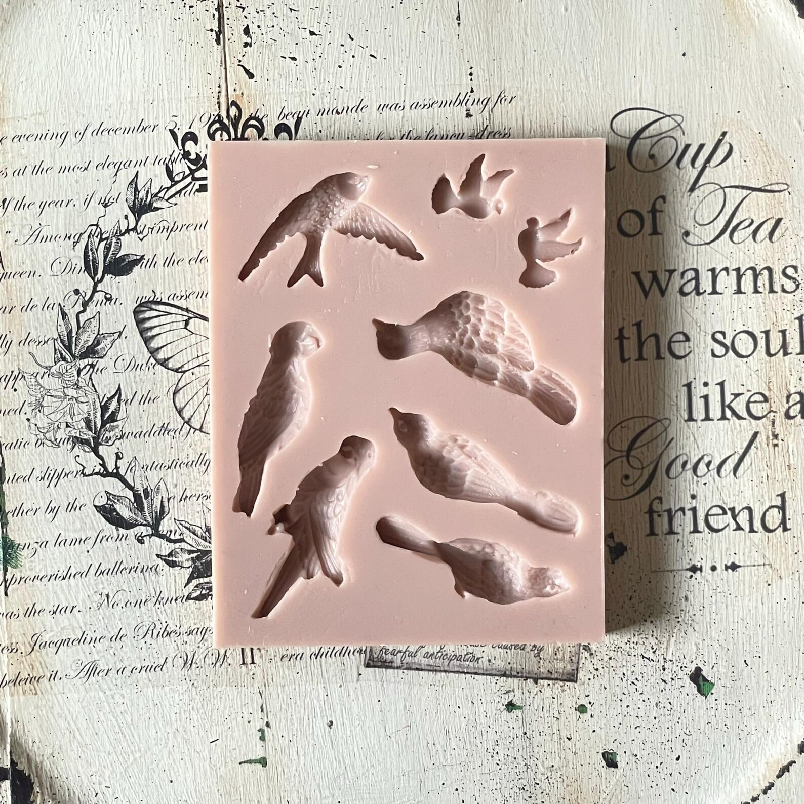 Birds Polymer Clay Mould - Silicone Molds for DIY Project - 8 Pcs Bird ...