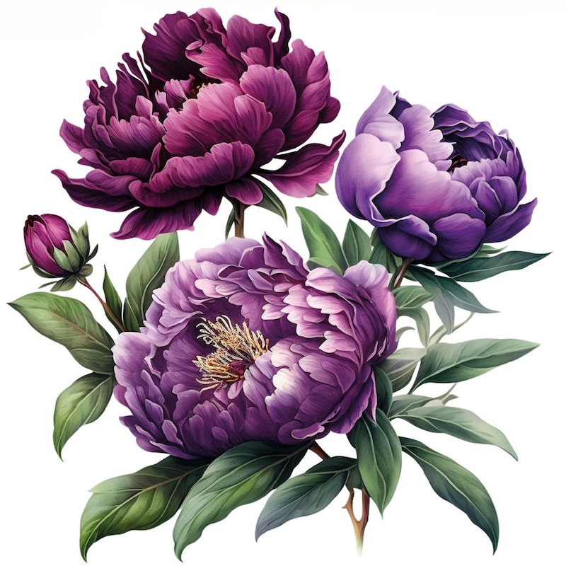 Peony Decal for Furniture - Etsy