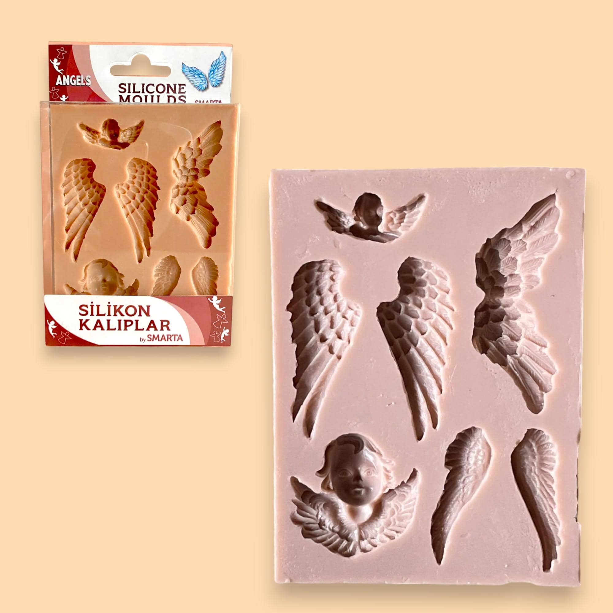 Angels and Angel Wings Mold, Silicone Moulds for Polymer Clay, DIY ...
