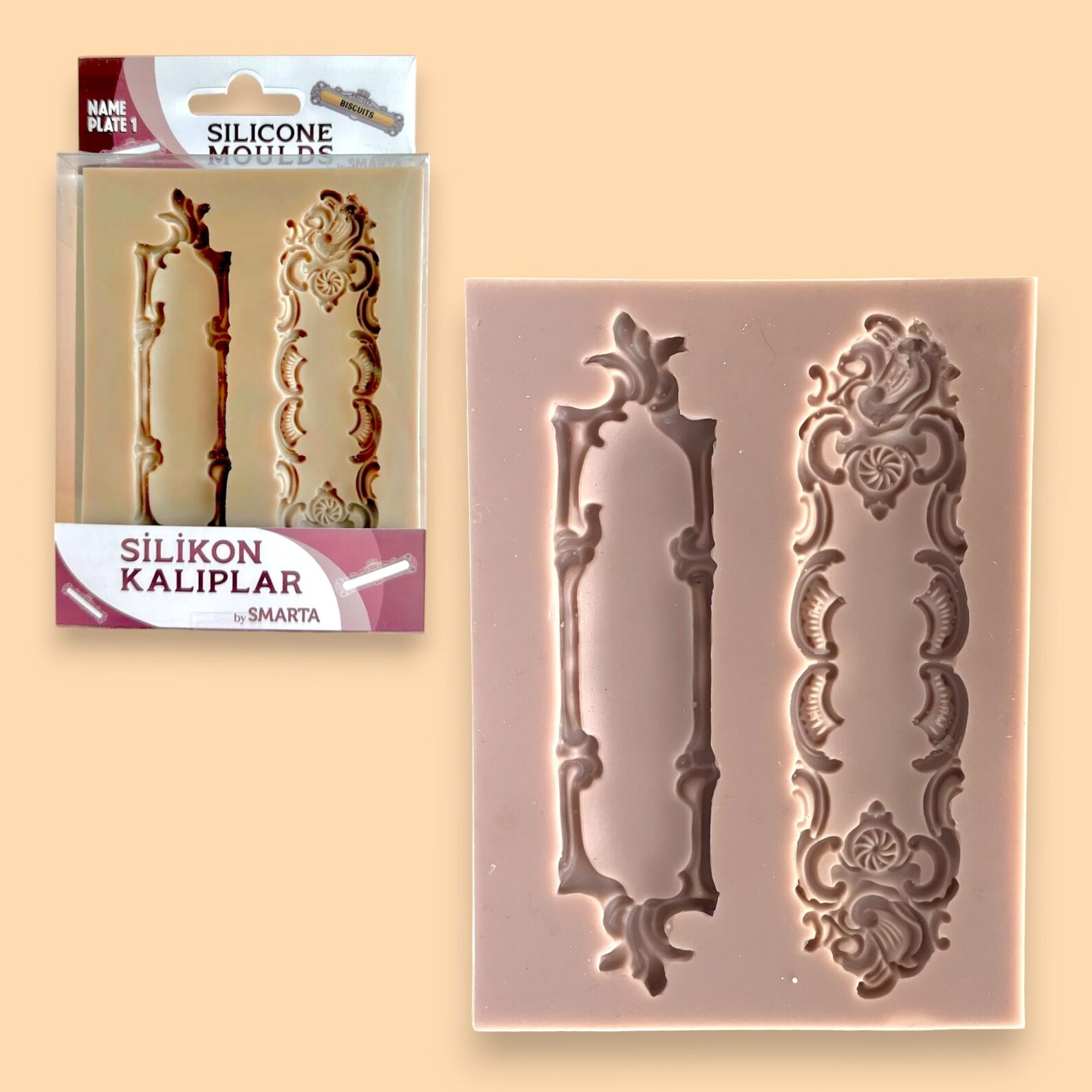 Name Plate Polymer Clay Moulds, Silicone Molds for Name Badges, Polymer ...