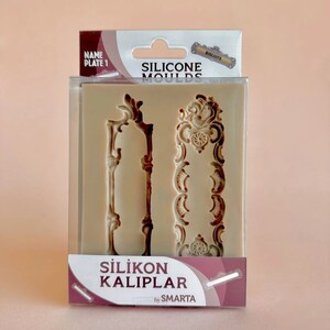 Name Plate Polymer Clay Moulds, Silicone Molds for Name Badges, Polymer ...