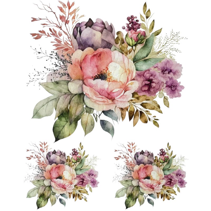Peony Decal - Etsy