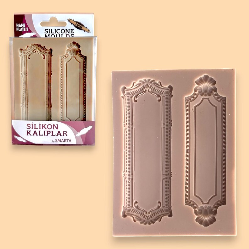 Name Plate Polymer Clay Moulds, Silicone Molds for Name Badges, Polymer ...