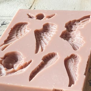 Angels and Angel Wings Mold, Silicone Moulds for Polymer Clay, DIY ...