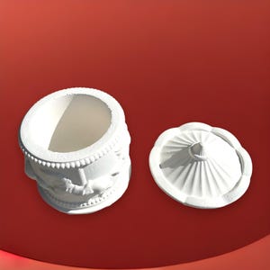Carousel Box With Lid - Unpainted Carousel Jewelry Box - Ready to Paint ...
