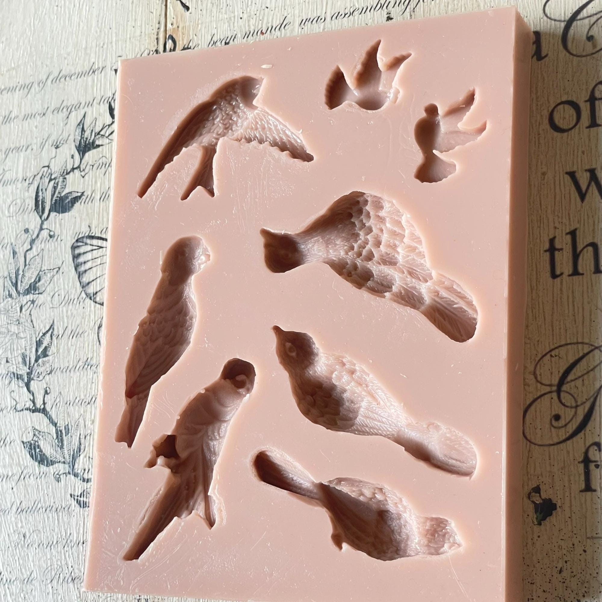 Birds Polymer Clay Mould - Silicone Molds for DIY Project - 8 Pcs Bird ...