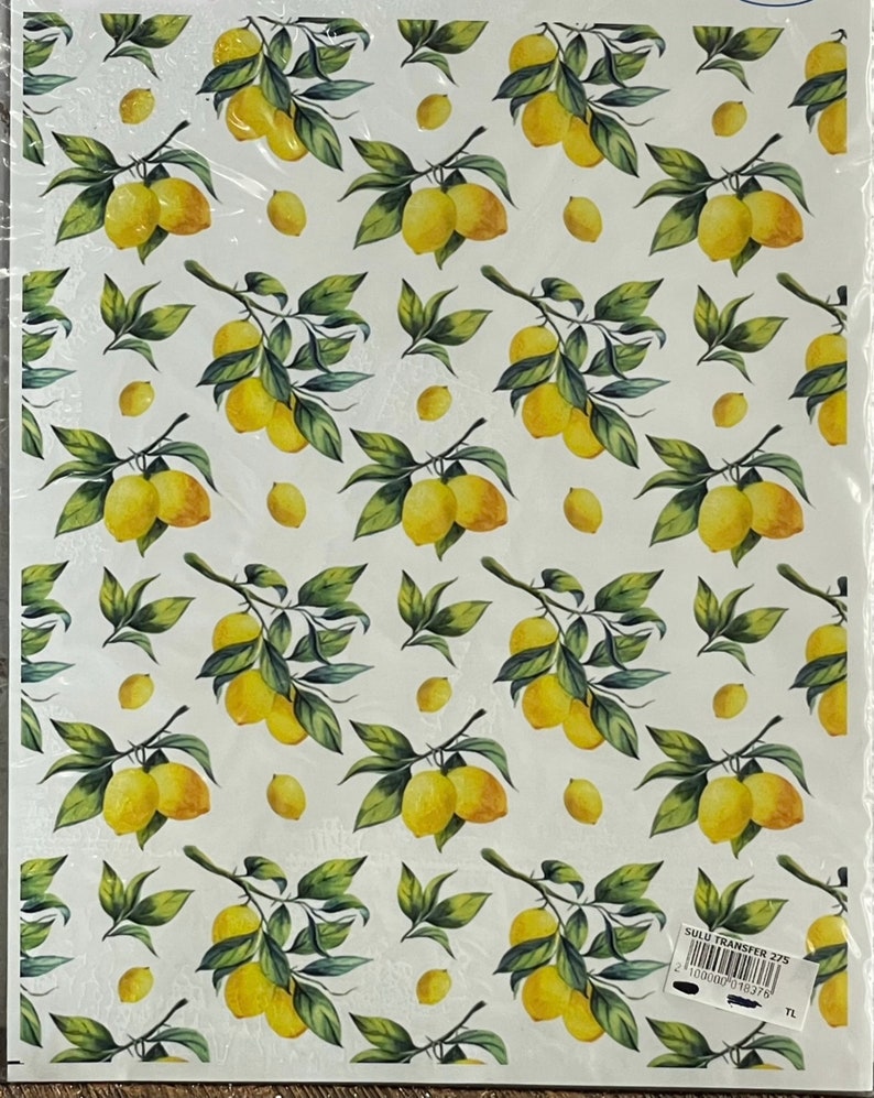 Lemons Waterslide Decals, Custom Transfer for Furniture Redesign ...