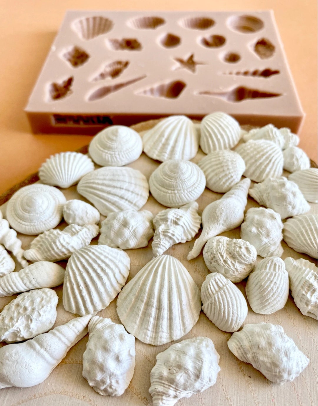 Seashells Silicone Mold - Mini Sea Shells Polymer Clay Mould for Ocean ...