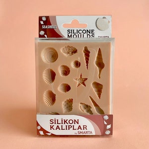Seashells Silicone Mold - Mini Sea Shells Polymer Clay Mould for Ocean ...