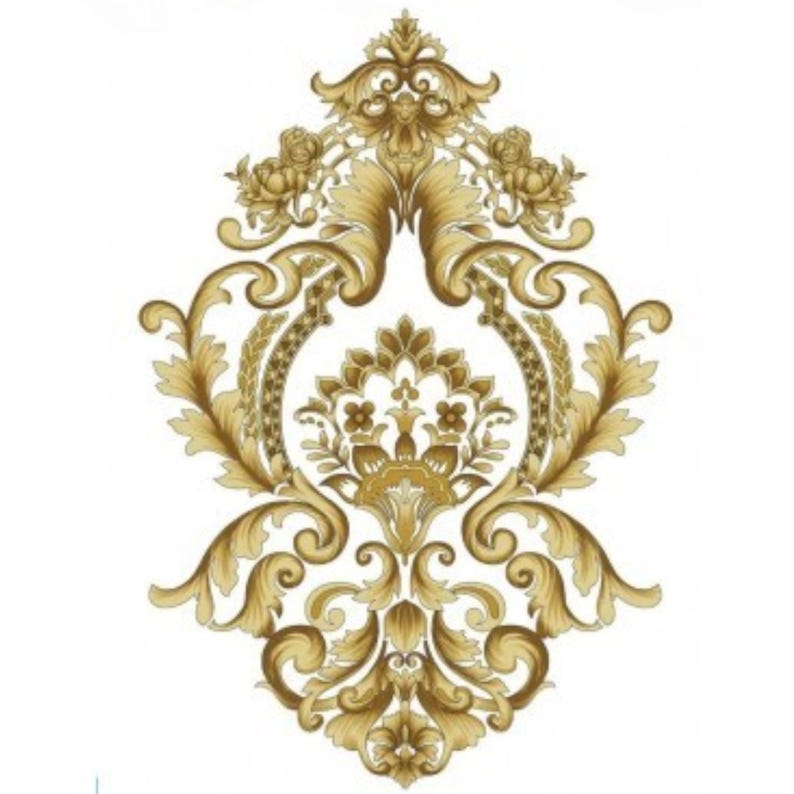 Elegant Gold Transfer Paper for Furniture | Oriental Pattern Water ...