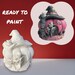 Halloween Haunted Pumpkin House, Cute Ghost and Owl Ornament, Paint ...