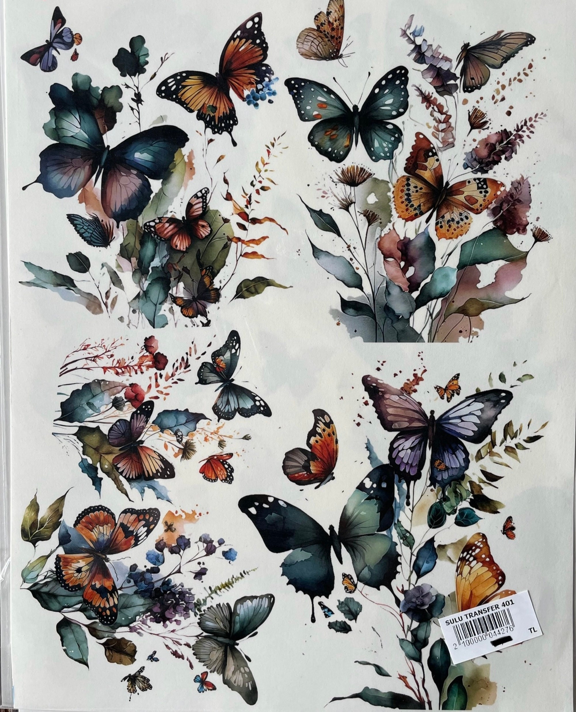 Butterfly Waterslide Decals, Custom Waterslide Transfer for Furniture ...