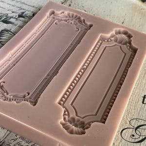 Name Plate Polymer Clay Moulds, Silicone Molds for Name Badges, Polymer ...