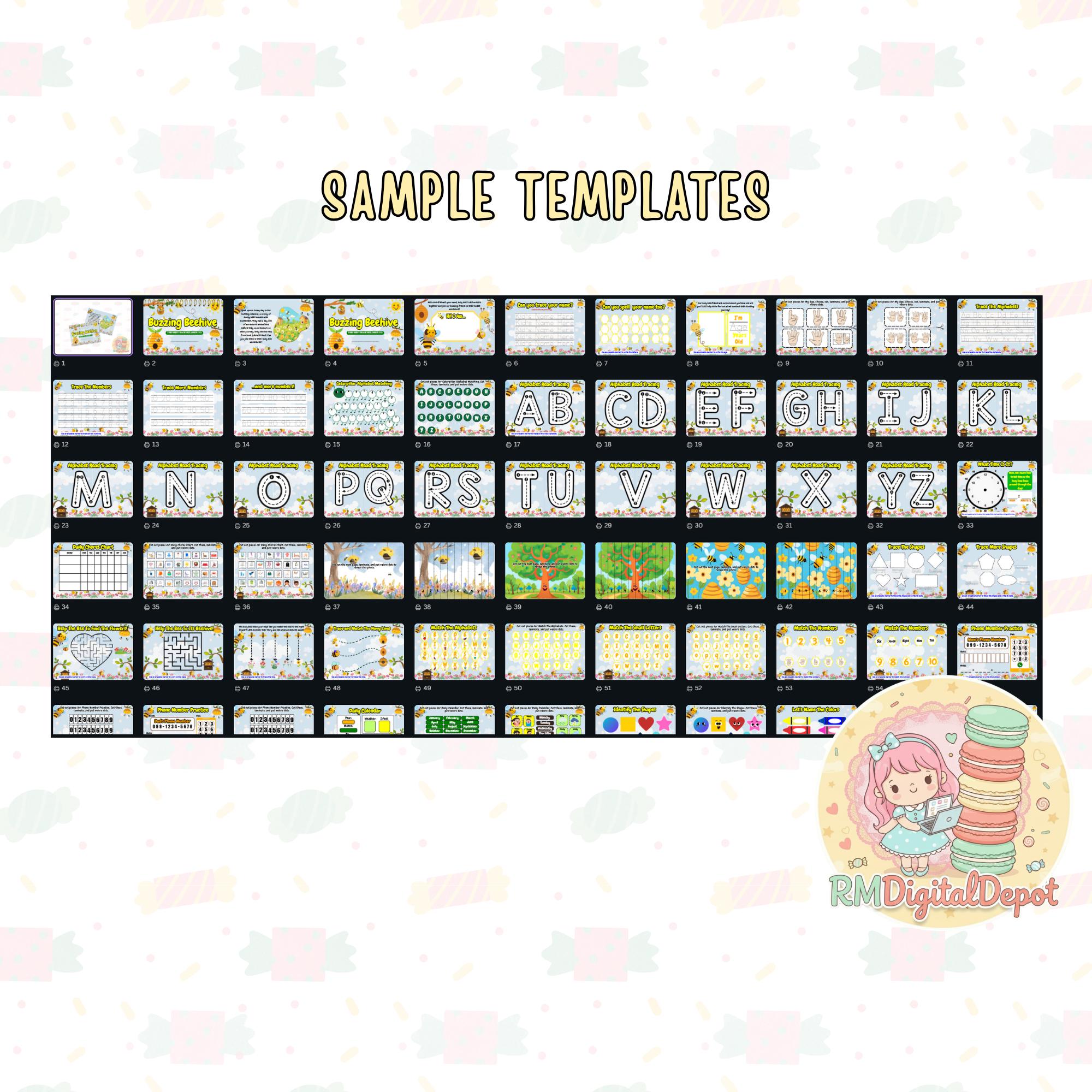 Printable Kids Busy Book Compilation Vol.2 | Homeschool Activities (PDF ...