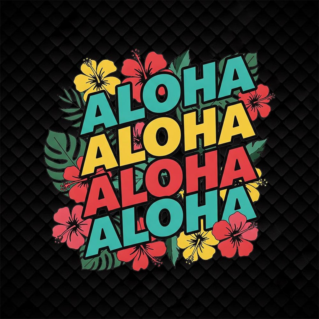 Cute Aloha Hawaiian Summer Vacation Shaka Hibiscus Kids Girl - Etsy