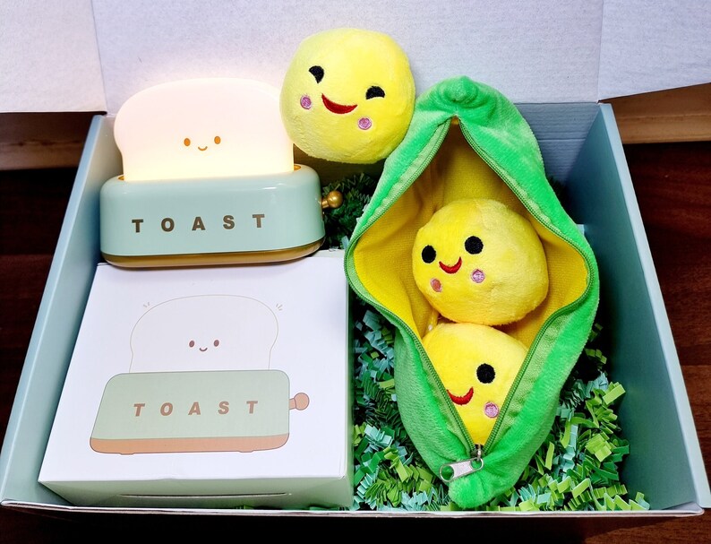 Plushie Green Toast Light, 3 Options, Kawaii Gift Box - Etsy