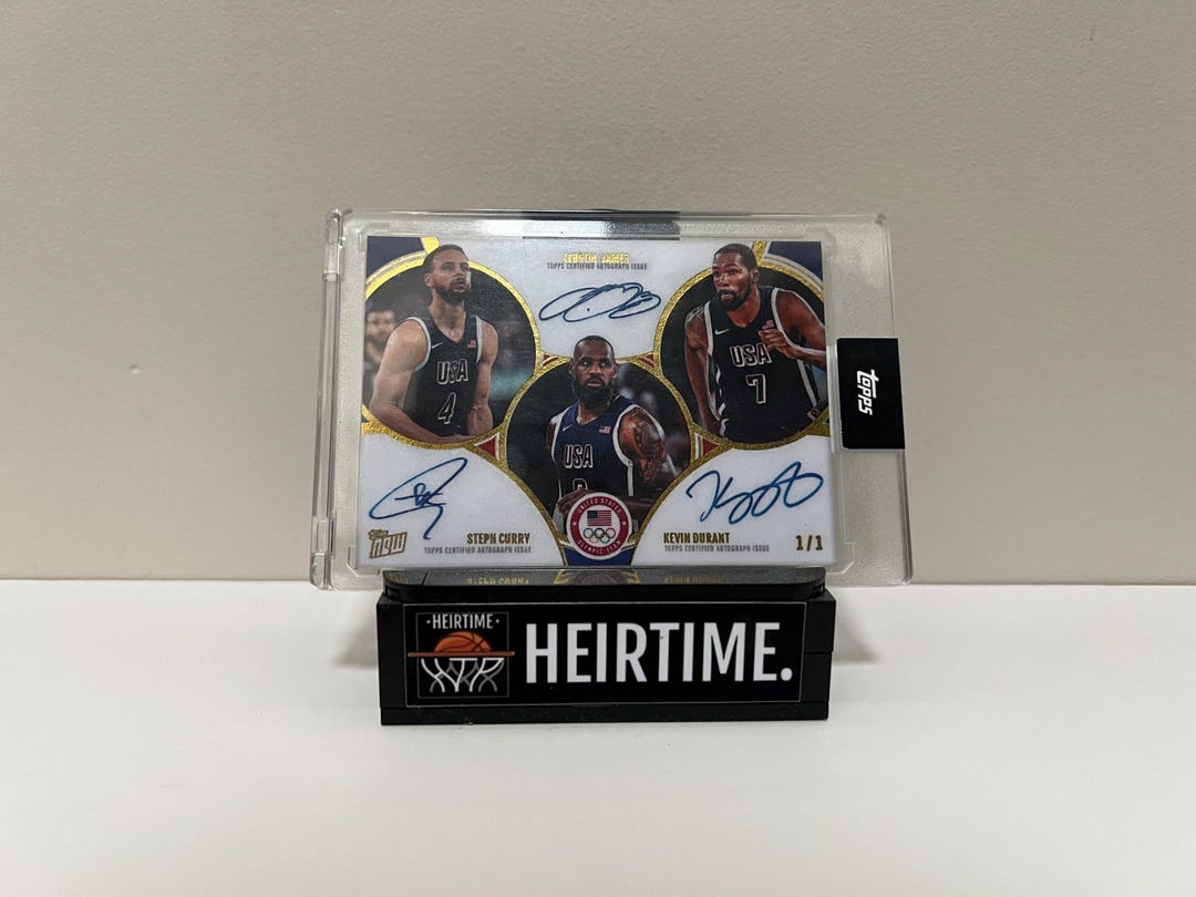 CUSTOM - Team USA Triple Auto - Lebron, Steph, KD - Etsy