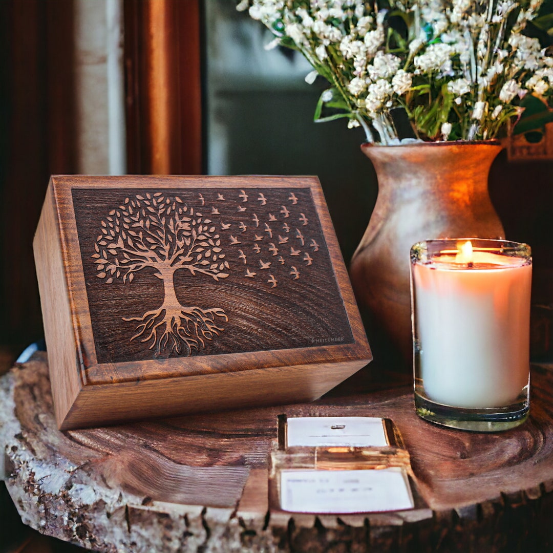 Personalized Cremation Urn for Adult Human Ashes Tree of Life Memorial ...