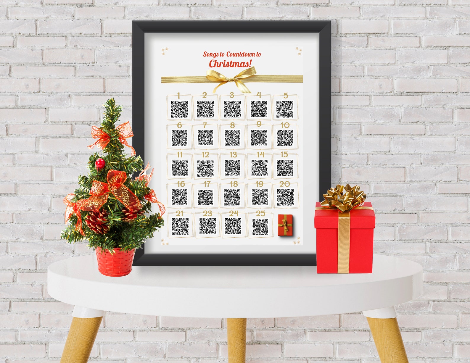 Christmas Song Advent Calendar: Spotify QR Code (digital Download) - Etsy