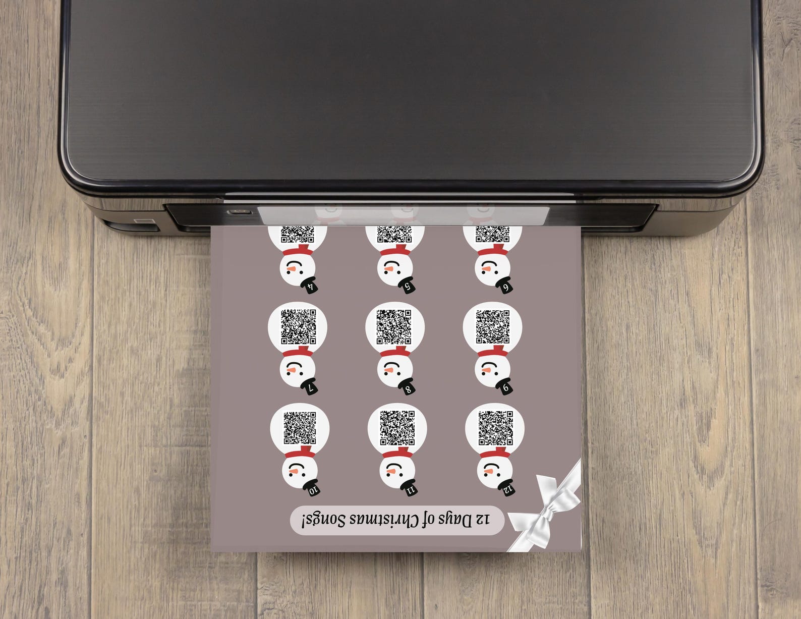 Christmas Songs Advent Calendar: 12 Days of Music, QR Code (digital ...