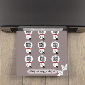 Christmas Songs Advent Calendar: 12 Days of Music, QR Code (digital ...