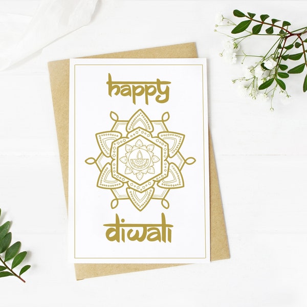 Diwali Card - Etsy