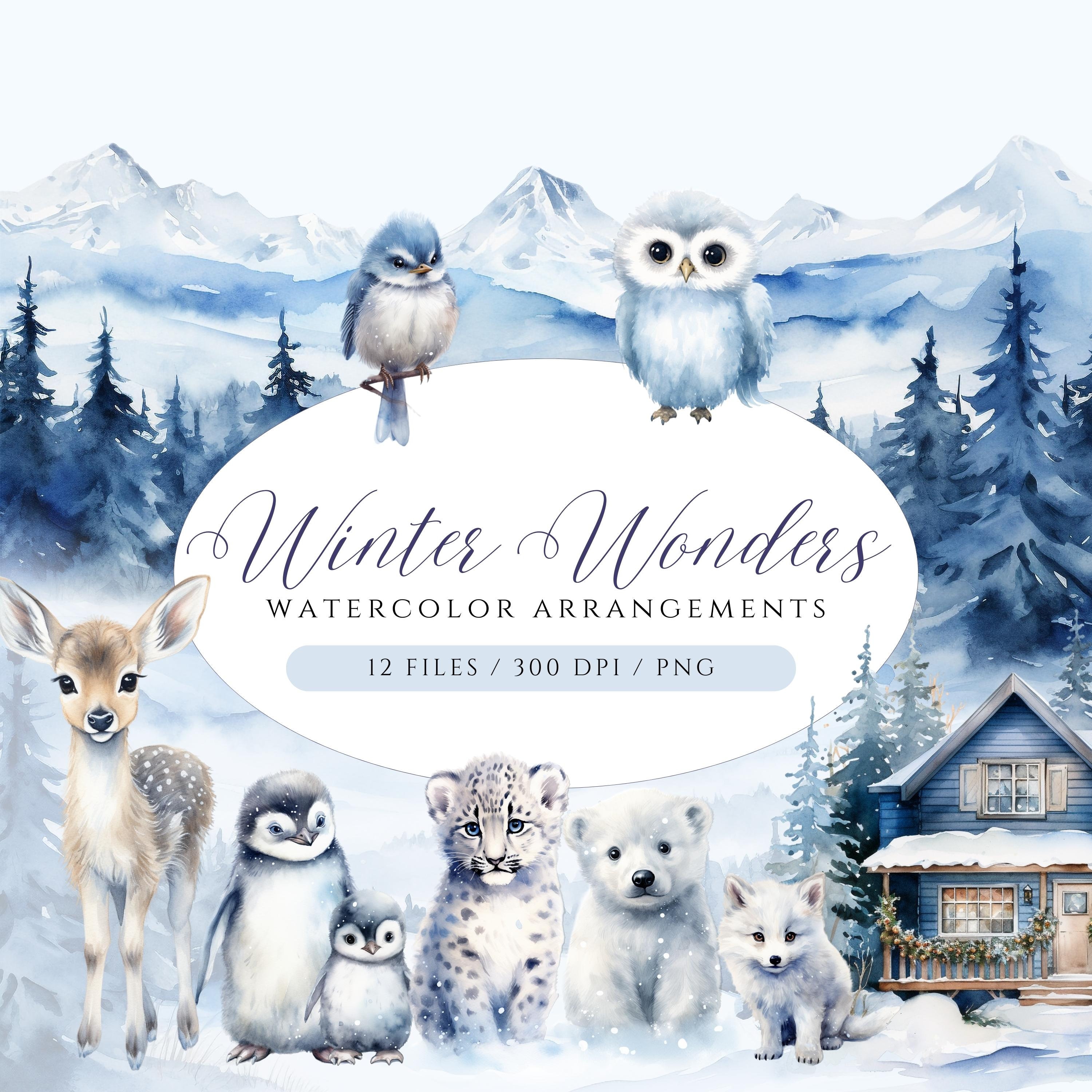Winter Wonderland Clip Art Borders