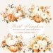 Floral Pumpkin Clipart: Boho Autumn Flower Bouquets (digital Download ...