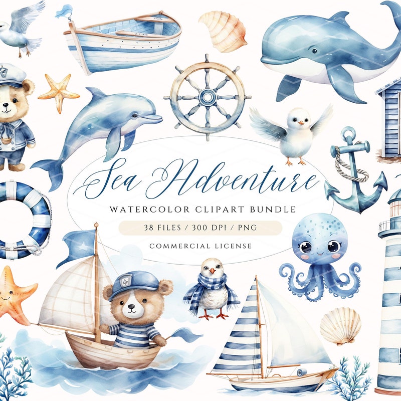 Nautical Clipart - Etsy