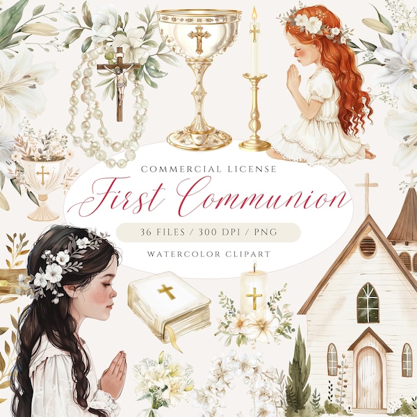 First Communion Clipart - Etsy