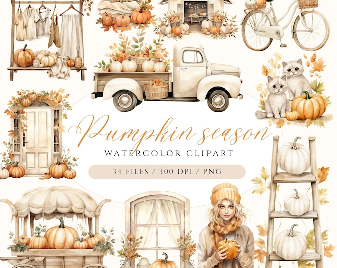 Rustic Fall Wagon Decor | Mini Harvest Cart With Pumpkins, Acorns ...