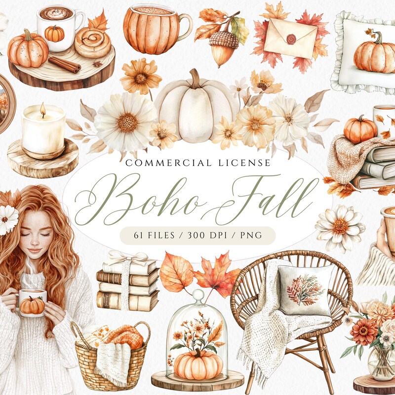 Boho Clipart - Etsy