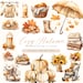 Watercolor Autumn Clipart Bundle: Cozy Fall Graphics (digital Download ...