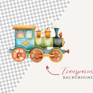 Watercolor Transportation Clipart: Vehicle Graphics (digital Download ...