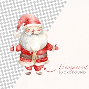 Watercolor Christmas Clipart Bundle: Santa's Village, Reindeer, Elf ...