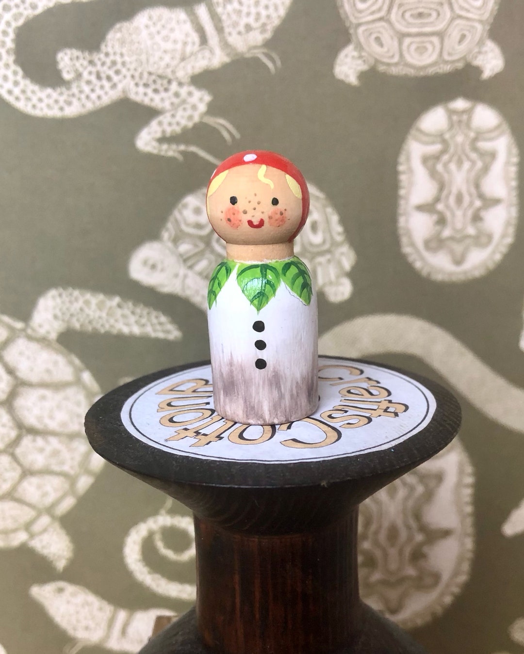Pixie Toadstool Peg Doll - Etsy