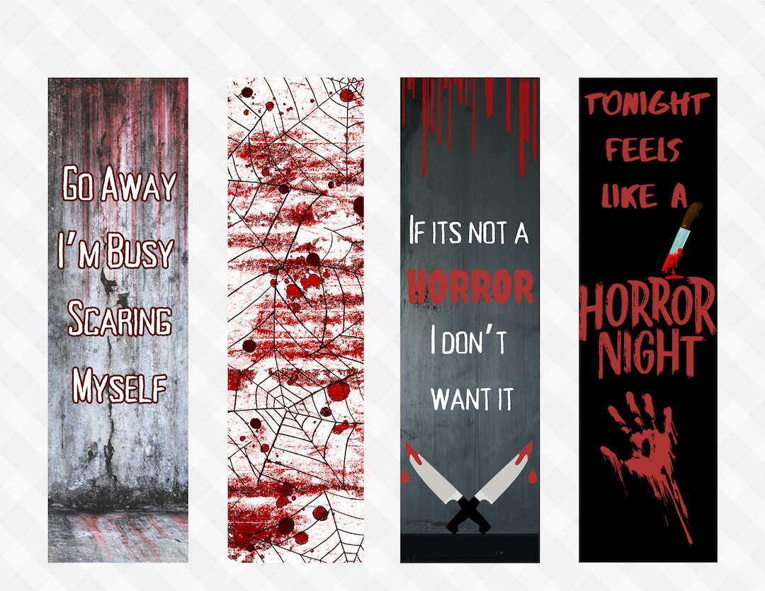 Bookmark Horror Printablebookmark Boo Basket Spooky Digital Download ...