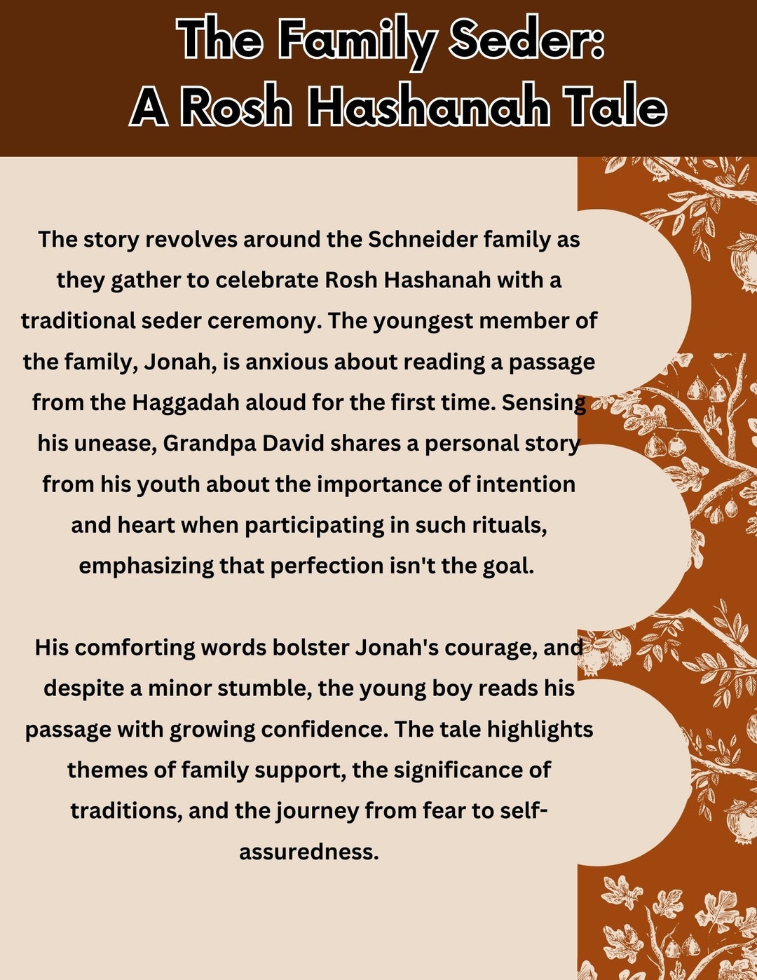 Rosh Hashanah Printable Happy Rosh Hashanah Digital Short Story Rosh ...