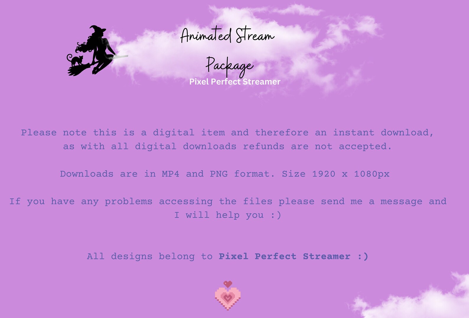 Spooky Twitch Streaming Package: Cute Salem Cat Witch Design With ...