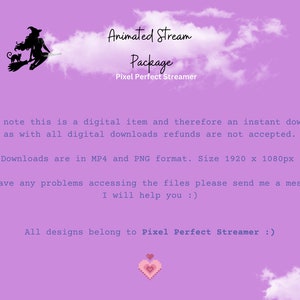 4 Spooky Animated Twitch Screens: Cute Salem Cat With Witch Design ...