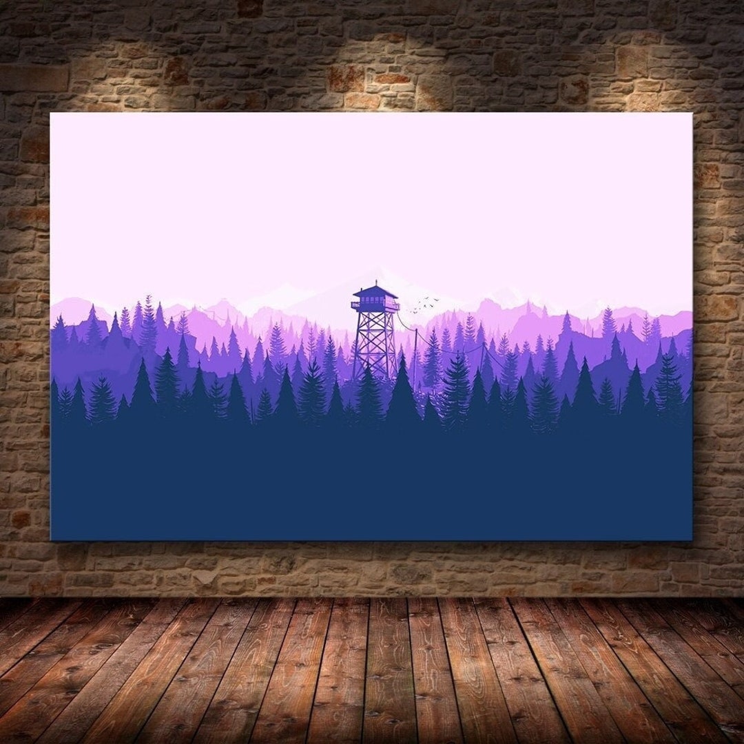 Firewatch Canvas Poster Wall Decor Canvas Print Room Decor - Etsy