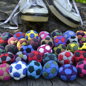 Footbag (hacky Sack Bag) 32 Panels Blue / White Ref. 411 - Etsy
