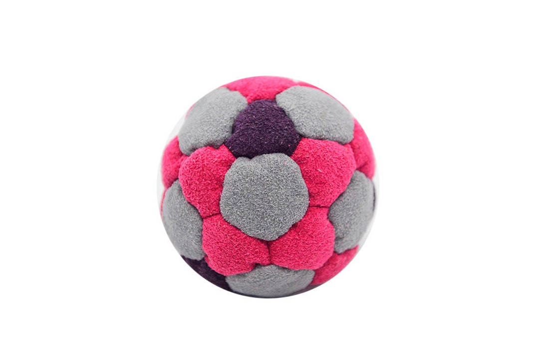 Footbag (hacky Sack Bag) 32 Panels Magenta / Gray / Violet Ref. 362 - Etsy