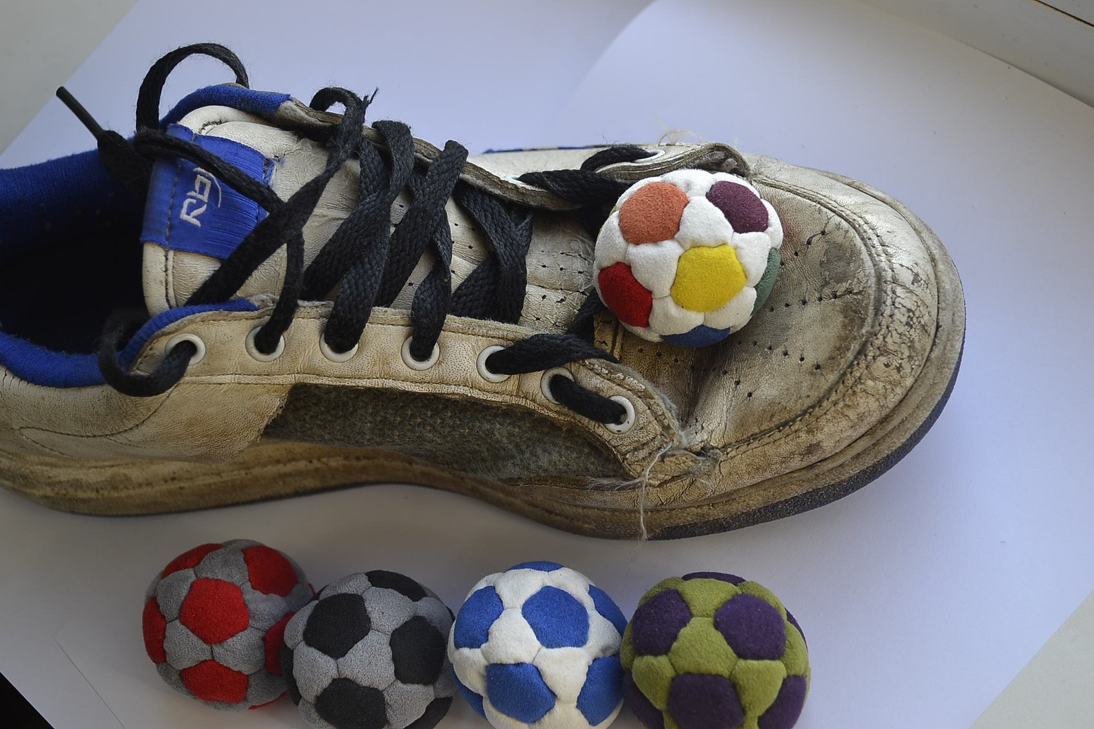 Footbag (hacky Sack Bag) 32 Panels Blue / White Ref. 411 - Etsy
