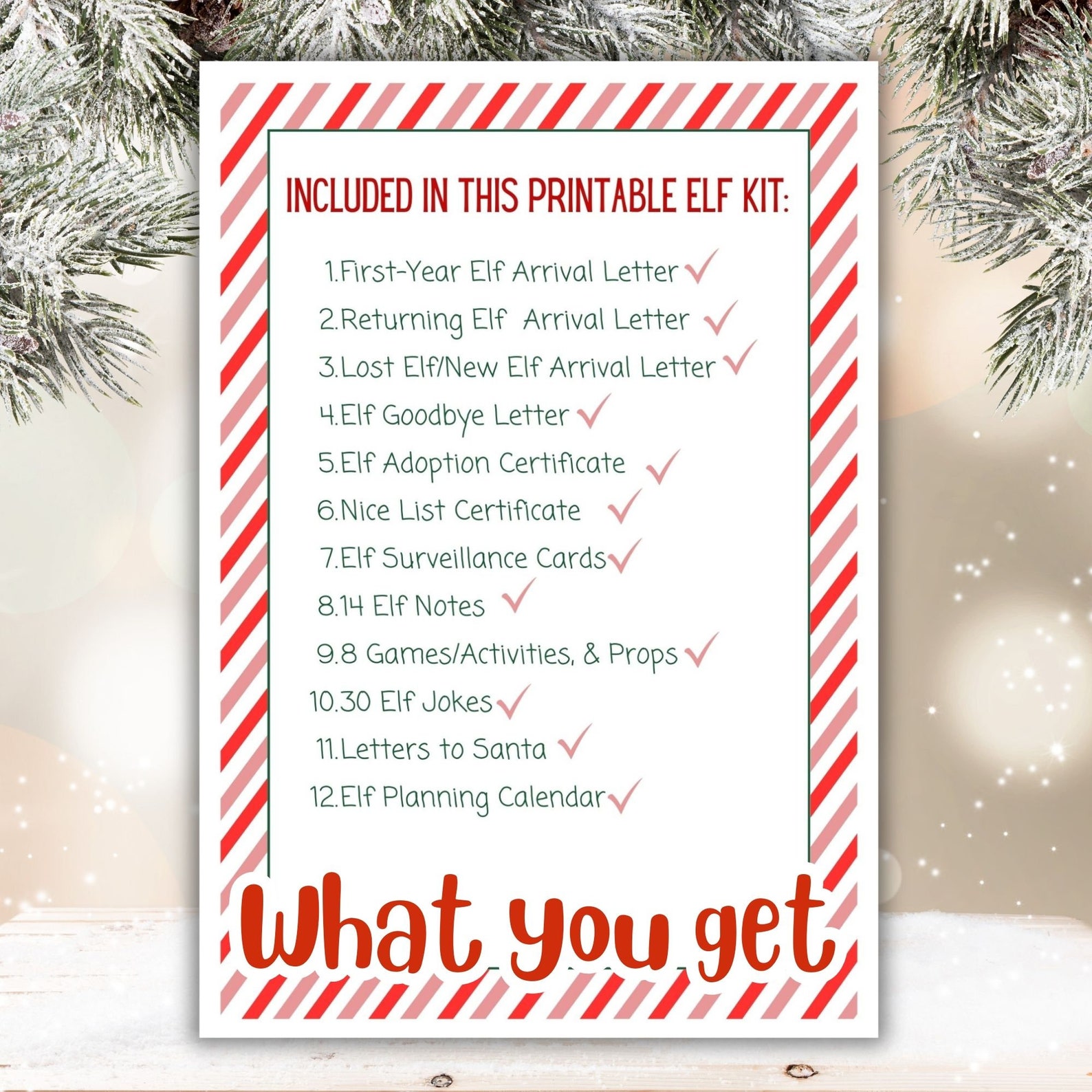 Elf Kit Printable, Elf Kit Bundle, Kids Christmas Traditions, Simple ...
