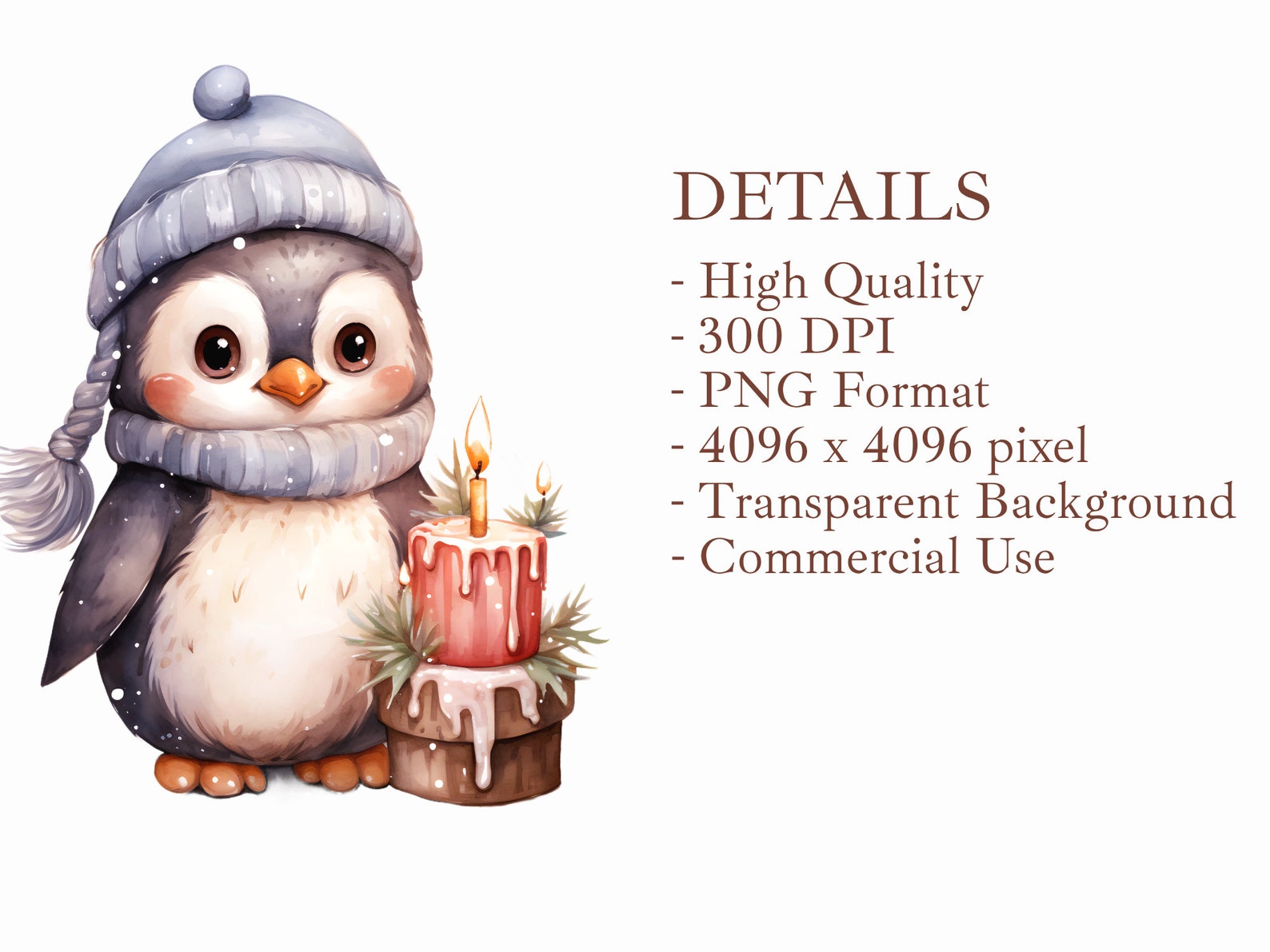 100 Cute Christmas Clipart Watercolor Christmas Clipart PNG Bundle ...