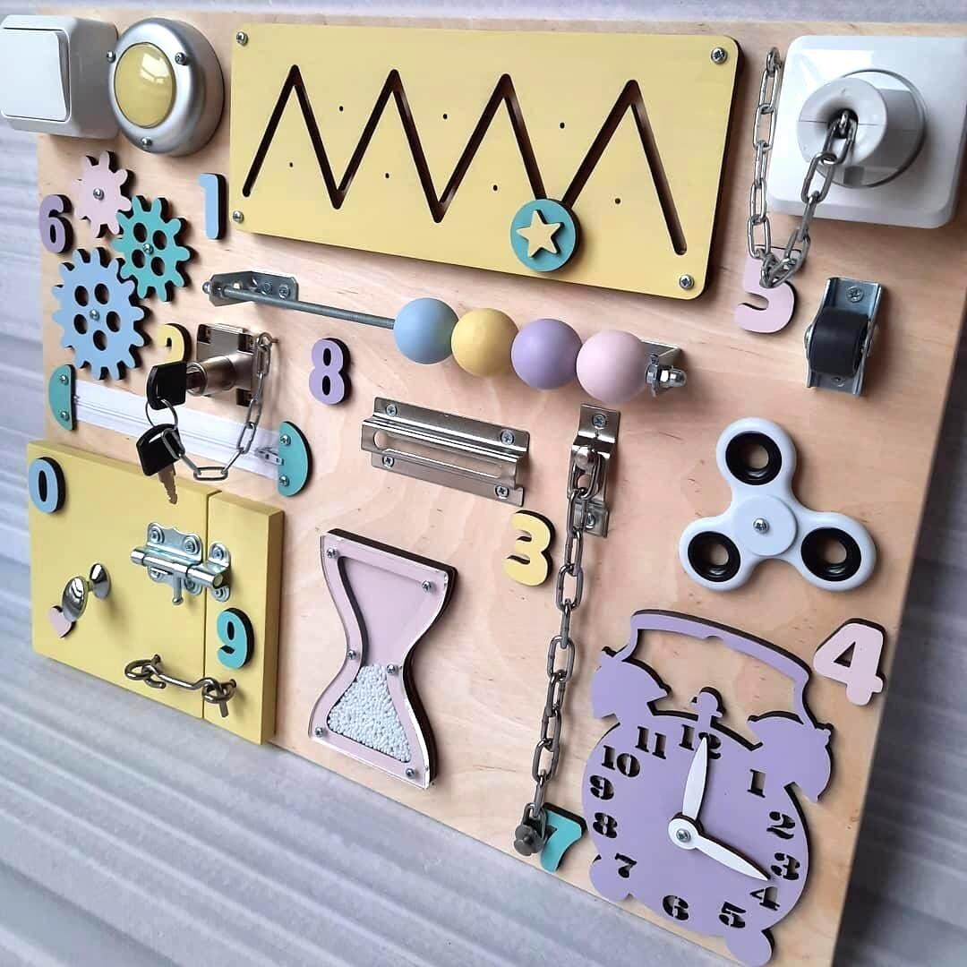 Busy Board, Baby Busyboard, Montessori Toys, Wooden Toddler Toys ...